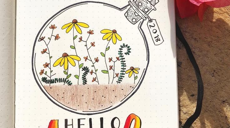 15 maravillosas páginas de portada de April Bullet Journal para ...