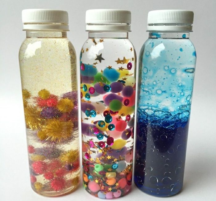 como hacer una botella sensorial montessori - Pctr UP